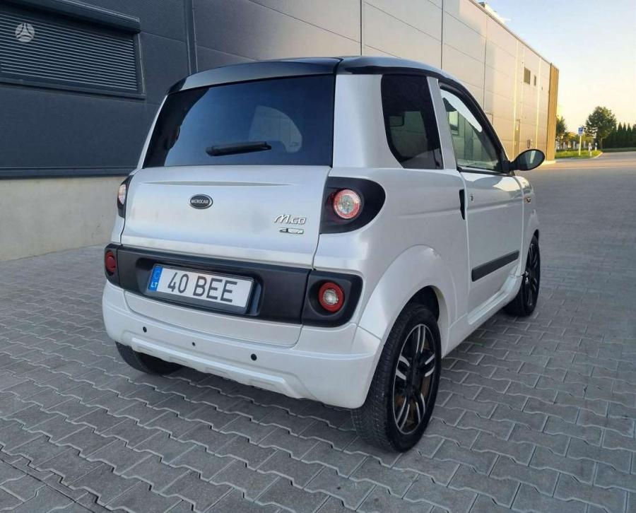 White Microcar Mgo 2023 in Siauliai, with an engine capacity of 0.48 L and mileage of 16 thousand km for 7900 €, photo 13 on AUTOMOTO.COM.LV