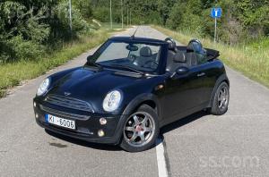 Black MINI Cabrio 2007 in Tukums, with an engine capacity of 1.60 L and mileage of 228 thousand km for 3690 €, photo  on AUTOMOTO.COM.LV