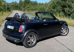 Black MINI Cabrio 2007 in Tukums, with an engine capacity of 1.60 L and mileage of 228 thousand km for 3690 €, photo 7 on AUTOMOTO.COM.LV