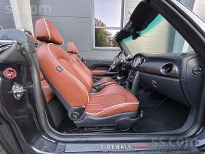 Blue MINI Cabrio 2008 in Talsi, with an engine capacity of 1.60 L and mileage of 155 thousand km for 6490 €, photo 23 on AUTOMOTO.COM.LV