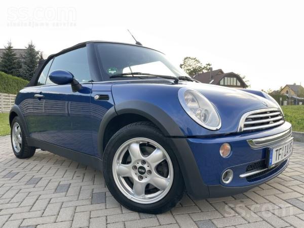 Blue MINI Cabrio 2008 in Riga, with an engine capacity of 1.60 L and mileage of 269 thousand km for 2999 €, photo 3 on AUTOMOTO.COM.LV