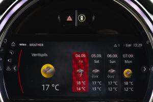 Black MINI Clubman 2022 in Ventspils, with an engine capacity of 1.50 L and mileage of 97 thousand km for 14850 €, photo 23 on AUTOMOTO.COM.LV