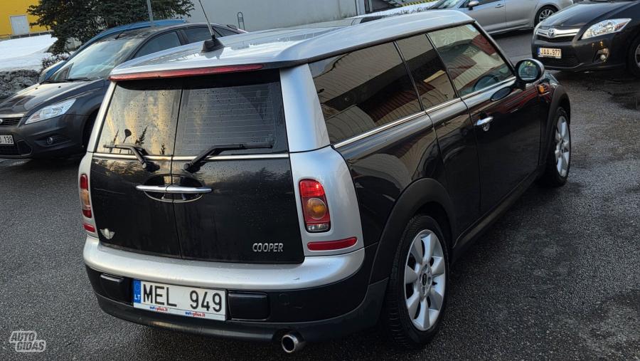 Black MINI Clubman 2008 in Klaipeda, with an engine capacity of 1.60 L and mileage of 321 thousand km for 2900 €, photo 9 on AUTOMOTO.COM.LV