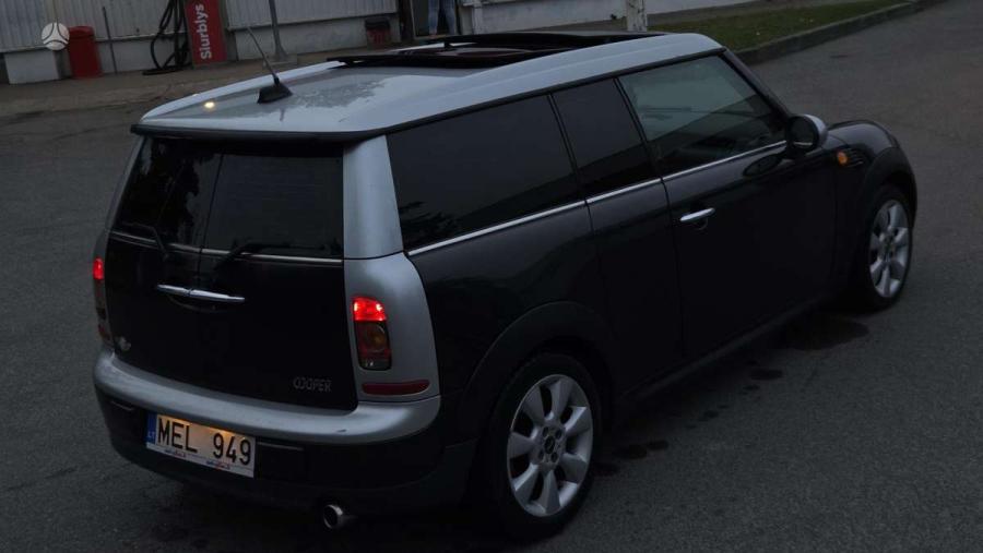 Black MINI Clubman 2008 in Klaipeda, with an engine capacity of 1.60 L and mileage of 321 thousand km for 2700 €, photo 7 on AUTOMOTO.COM.LV