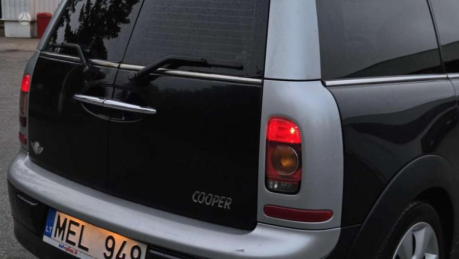 Black MINI Clubman 2008 in Klaipeda, with an engine capacity of 1.60 L and mileage of 321 thousand km for 2700 €, photo 11 on AUTOMOTO.COM.LV