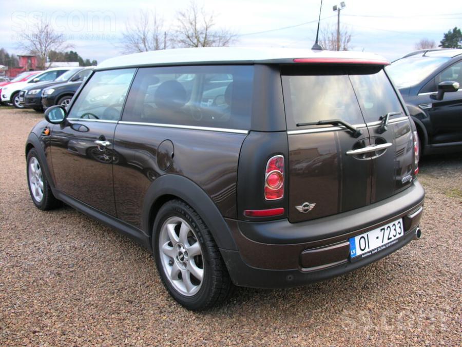 Brūns MINI Clubman 2012 Rīga, ar dzinēja tilpumu 1.60 L un nobraukumu 228 tūkst. km par 4950 €, foto 5 vietnē AUTOMOTO.COM.LV