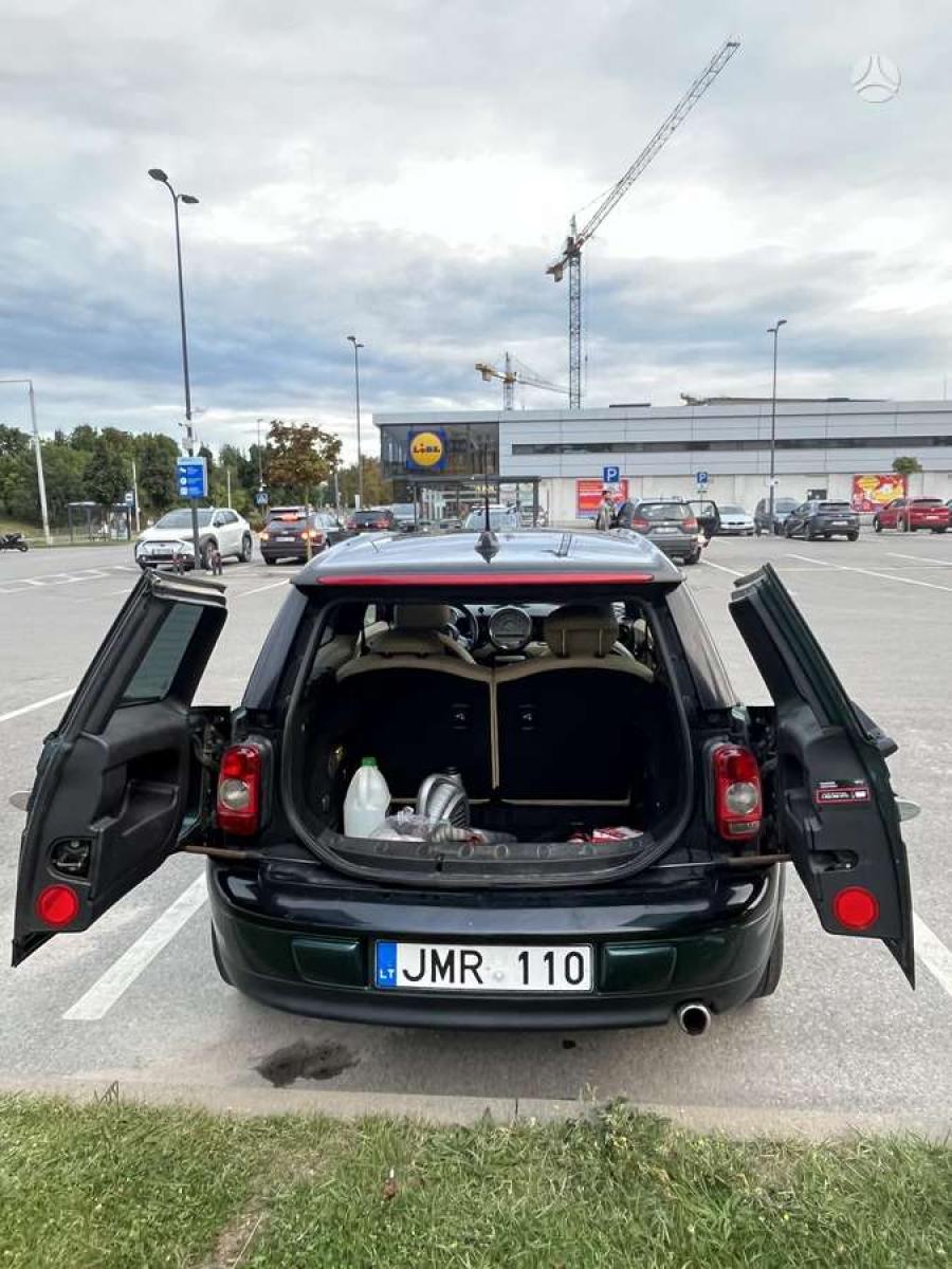 Zaļš MINI Clubman 2009 Viļņa, ar dzinēja tilpumu 1.60 L un nobraukumu 199 tūkst. km par 1400 €, foto 9 vietnē AUTOMOTO.COM.LV