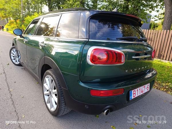 Zaļš MINI Clubman 2016 Rīga, ar dzinēja tilpumu 2.00 L un nobraukumu 230 tūkst. km par 6850 €, foto 4 vietnē AUTOMOTO.COM.LV