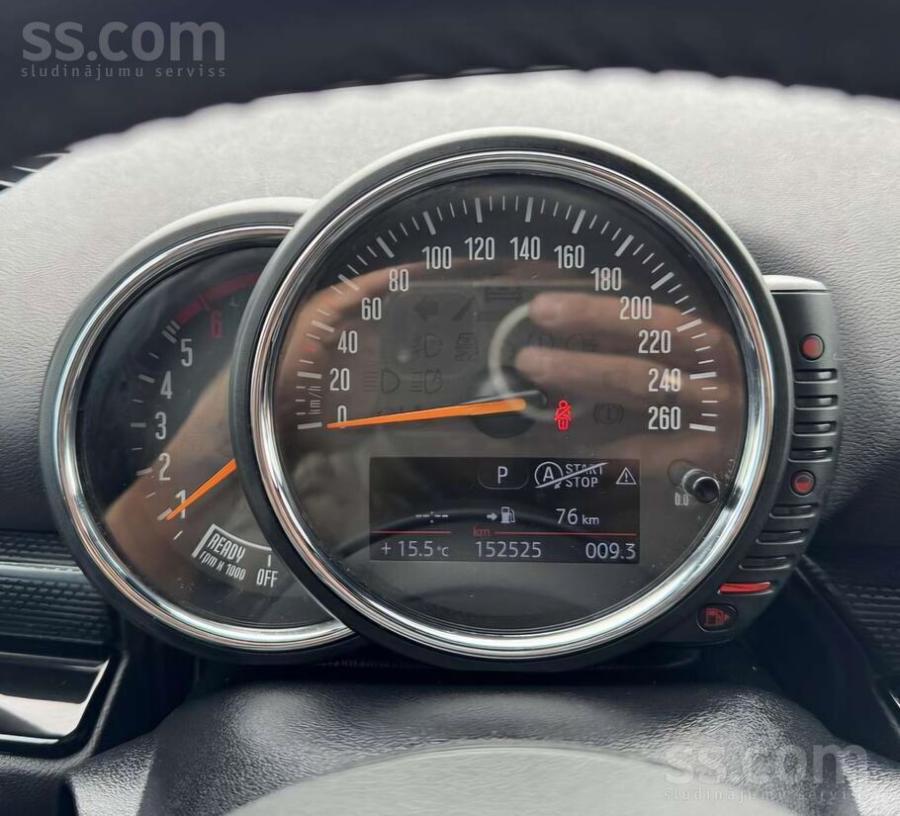 Grey MINI Clubman 2016 in Telschi, with an engine capacity of 2.00 L and mileage of 152 thousand km for 10690 €, photo 24 on AUTOMOTO.COM.LV
