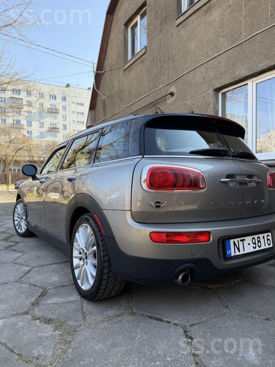 Grey MINI Clubman 2016 in Riga, with an engine capacity of 1.50 L and mileage of 117 thousand km for 10700 €, photo 7 on AUTOMOTO.COM.LV