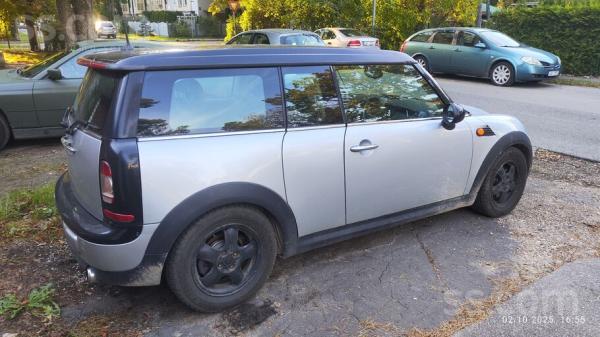 Pelēks MINI Clubman 2009 Rīga, ar dzinēja tilpumu 1.60 L un nobraukumu 310 tūkst. km par 1900 €, foto 2 vietnē AUTOMOTO.COM.LV