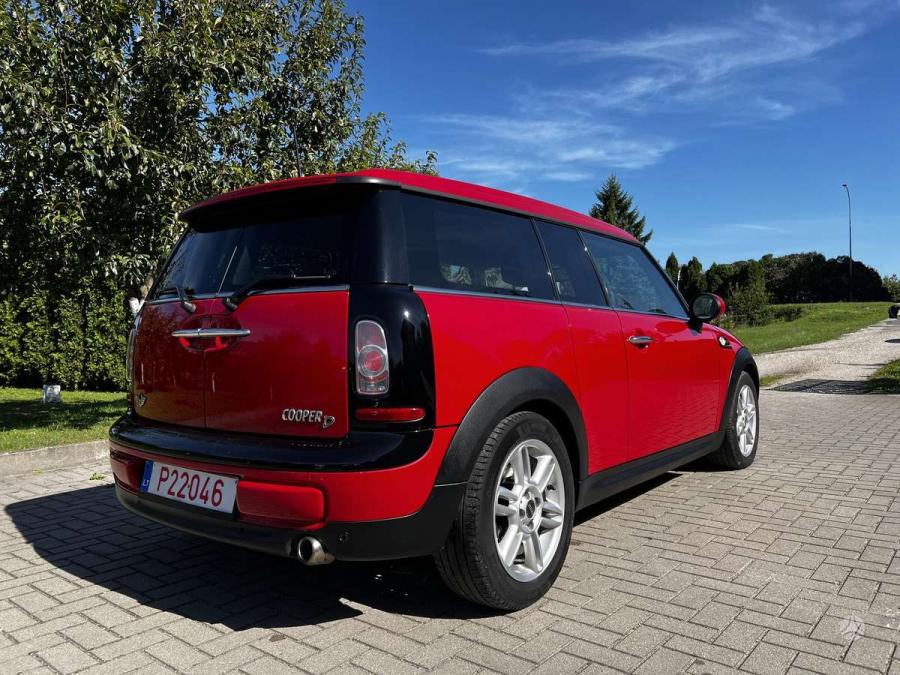 Sarkans MINI Clubman 2011 Ukmergė, ar dzinēja tilpumu 1.60 L un nobraukumu 228 tūkst. km par 3250 €, foto 8 vietnē AUTOMOTO.COM.LV