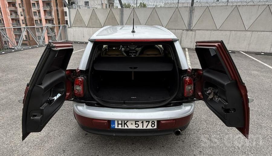 Sarkans MINI Clubman 2009 Rīga, ar dzinēja tilpumu 1.60 L un nobraukumu 155 tūkst. km par 3390 €, foto 12 vietnē AUTOMOTO.COM.LV