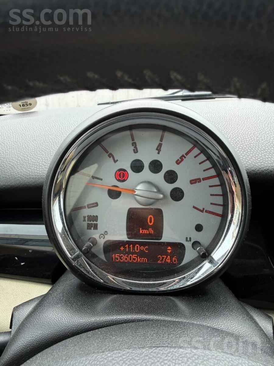 Sarkans MINI Clubman 2009 Rīga, ar dzinēja tilpumu 1.60 L un nobraukumu 155 tūkst. km par 3390 €, foto 13 vietnē AUTOMOTO.COM.LV
