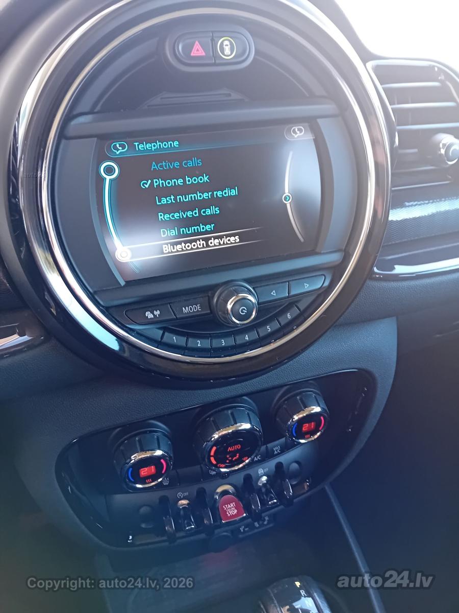 Red MINI Clubman 2016 in Tallinn, with an engine capacity of 1.50 L and mileage of 135 thousand km for 12900 €, photo 13 on AUTOMOTO.COM.LV