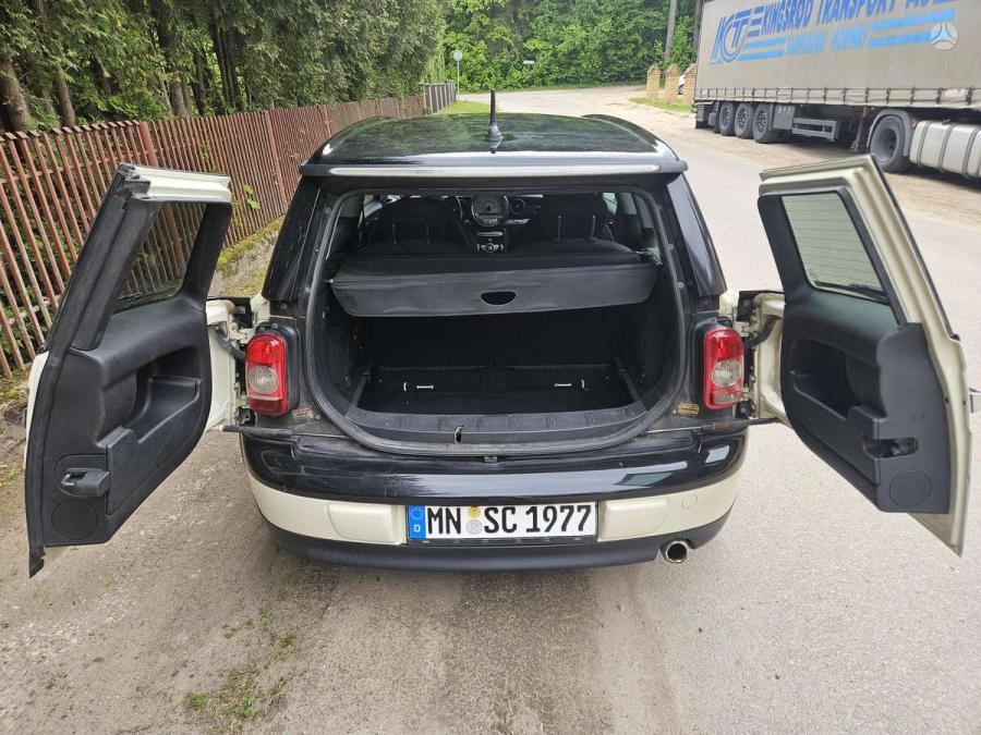 White MINI Clubman 2008 in Prienai, with an engine capacity of 1.60 L and mileage of 289 thousand km for 2250 €, photo 22 on AUTOMOTO.COM.LV