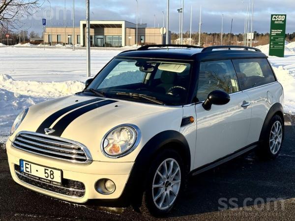 White MINI Clubman 2009 in Tukums, with an engine capacity of 1.60 L and mileage of 190 thousand km for 3500 €, photo 1 on AUTOMOTO.COM.LV