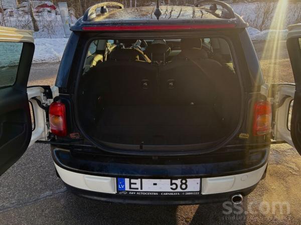 White MINI Clubman 2009 in Tukums, with an engine capacity of 1.60 L and mileage of 190 thousand km for 3500 €, photo 5 on AUTOMOTO.COM.LV