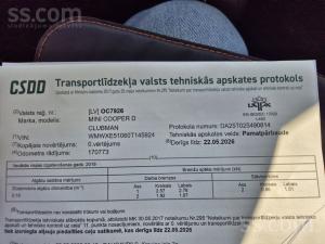 White MINI Clubman 2012 in Daugavpils, with an engine capacity of 2.00 L and mileage of 174 thousand km for 6750 €, photo 30 on AUTOMOTO.COM.LV