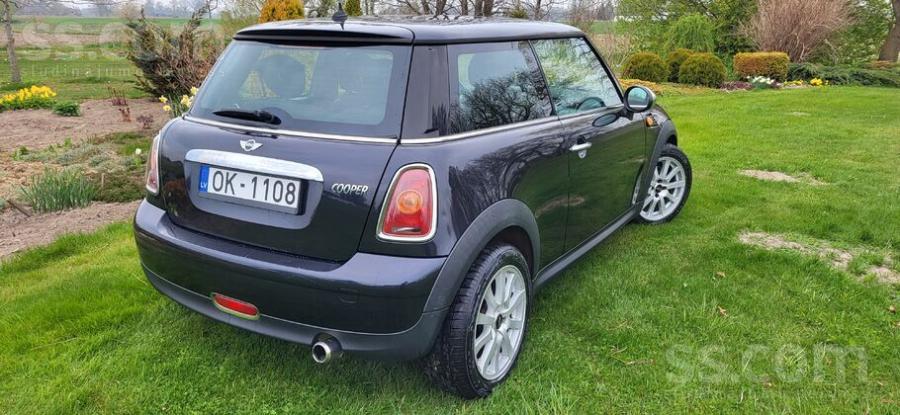 Melns MINI Cooper 2007 Liepāja, ar dzinēja tilpumu 1.60 L un nobraukumu 192 tūkst. km par 2850 €, foto 5 vietnē AUTOMOTO.COM.LV