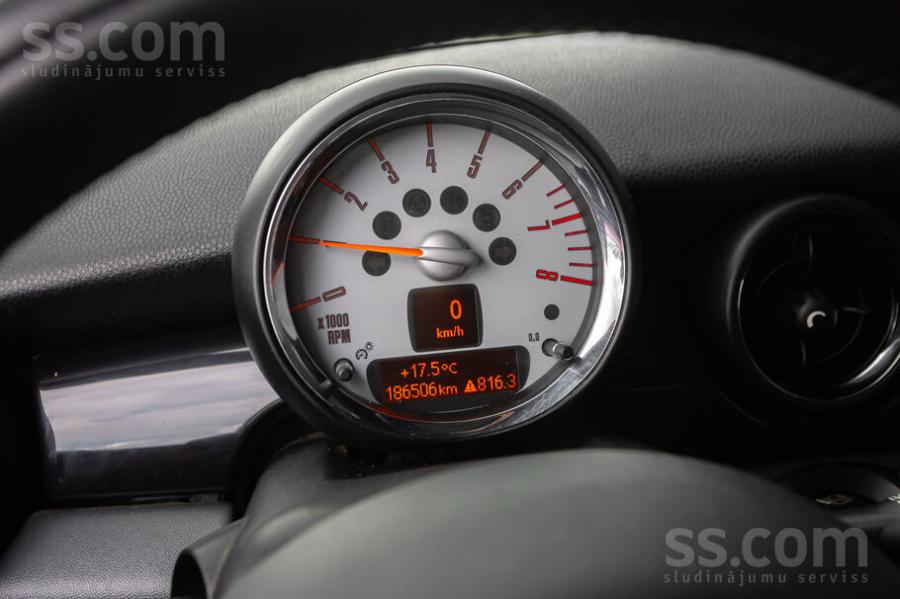Melns MINI Cooper 2007 Jelgava, ar dzinēja tilpumu 1.60 L un nobraukumu 0 tūkst. km par 2700 €, foto 13 vietnē AUTOMOTO.COM.LV