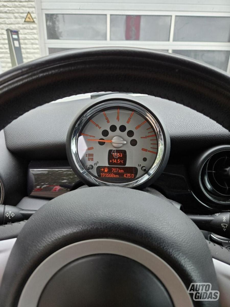 Black MINI Cooper 2008 in Marijampole, with an engine capacity of 1.50 L and mileage of 192 thousand km for 3150 €, photo 15 on AUTOMOTO.COM.LV