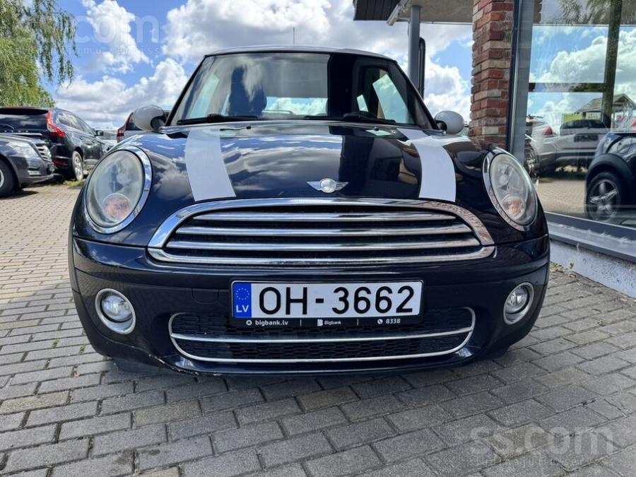 Black MINI Cooper 2009 in Talsi, with an engine capacity of 1.60 L and mileage of 157 thousand km for 3500 €, photo 5 on AUTOMOTO.COM.LV