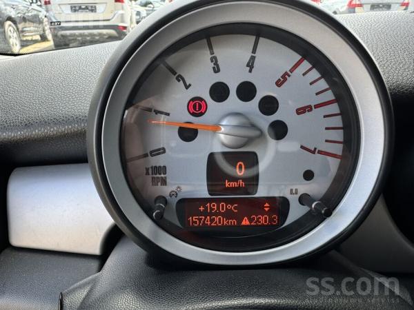 Melns MINI Cooper 2009 Talsi, ar dzinēja tilpumu 1.60 L un nobraukumu 157 tūkst. km par 3500 €, foto 10 vietnē AUTOMOTO.COM.LV