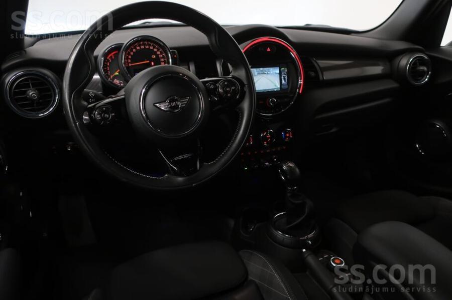 Black MINI Cooper 2018 in Riga, with an engine capacity of 1.50 L and mileage of 104 thousand km for 2000 €, photo 11 on AUTOMOTO.COM.LV