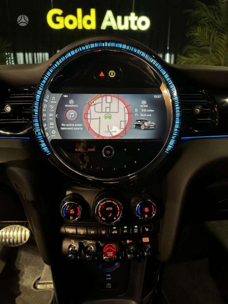 Black MINI Cooper 2023 in Vilnius, with an engine capacity of 2.00 L and mileage of 36 thousand km for 39500 €, photo 28 on AUTOMOTO.COM.LV