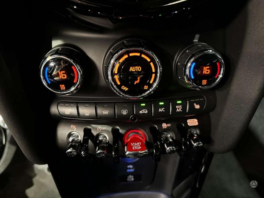 Black MINI Cooper 2023 in Vilnius, with an engine capacity of 2.00 L and mileage of 36 thousand km for 39500 €, photo 33 on AUTOMOTO.COM.LV