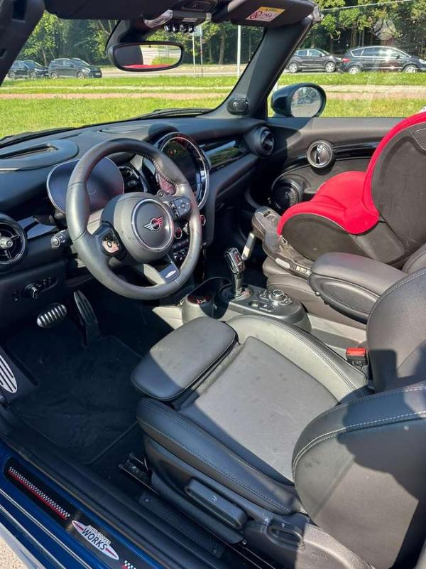 Blue MINI Cooper 2021 in Klaipeda, with an engine capacity of 2.00 L and mileage of 48 thousand km for 21900 €, photo 8 on AUTOMOTO.COM.LV