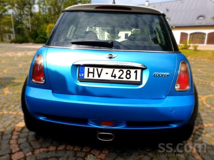 Blue MINI Cooper 2005 in Gulbene, with an engine capacity of 1.60 L and mileage of 168 thousand km for 3000 €, photo 10 on AUTOMOTO.COM.LV