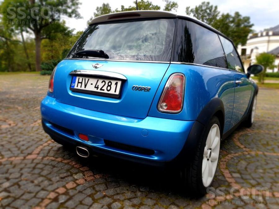 Blue MINI Cooper 2005 in Gulbene, with an engine capacity of 1.60 L and mileage of 168 thousand km for 3000 €, photo 11 on AUTOMOTO.COM.LV