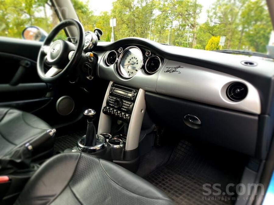 Blue MINI Cooper 2005 in Gulbene, with an engine capacity of 1.60 L and mileage of 168 thousand km for 3000 €, photo 13 on AUTOMOTO.COM.LV