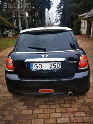 Blue MINI Cooper 2008 in Limbazi, with an engine capacity of 1.60 L and mileage of 183 thousand km for 2750 €, photo 5 on AUTOMOTO.COM.LV