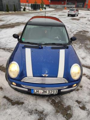Blue MINI Cooper 2003 in Vilnius, with an engine capacity of 1.60 L and mileage of 209 thousand km for 1450 €, photo 2 on AUTOMOTO.COM.LV