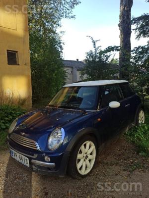 Blue MINI Cooper 2003 in Valka, with an engine capacity of 1.60 L and mileage of 278 thousand km for 550 €, photo  on AUTOMOTO.COM.LV