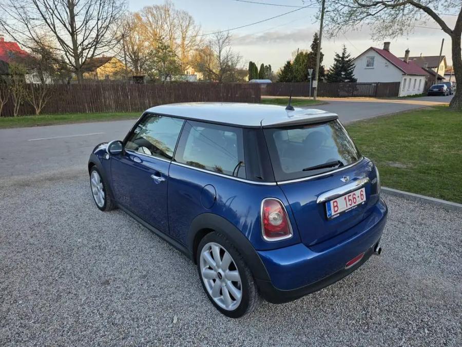 Blue MINI Cooper 2007 in Ventspils, with an engine capacity of 1.60 L and mileage of 137 thousand km for 3100 €, photo 7 on AUTOMOTO.COM.LV