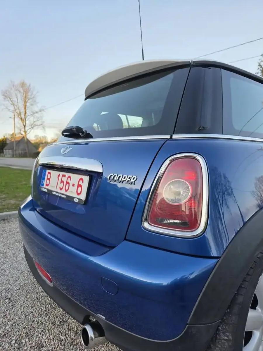 Blue MINI Cooper 2007 in Ventspils, with an engine capacity of 1.60 L and mileage of 137 thousand km for 3100 €, photo 27 on AUTOMOTO.COM.LV