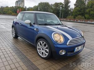 Zils MINI Cooper 2007 Rīga, ar dzinēja tilpumu 1.60 L un nobraukumu 284 tūkst. km par 3000 €, foto  vietnē AUTOMOTO.COM.LV