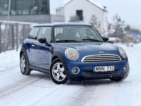 Blue MINI Cooper 2008 in Vilnius, with an engine capacity of 1.40 L and mileage of 134 thousand km for 2900 €, photo 1 on AUTOMOTO.COM.LV