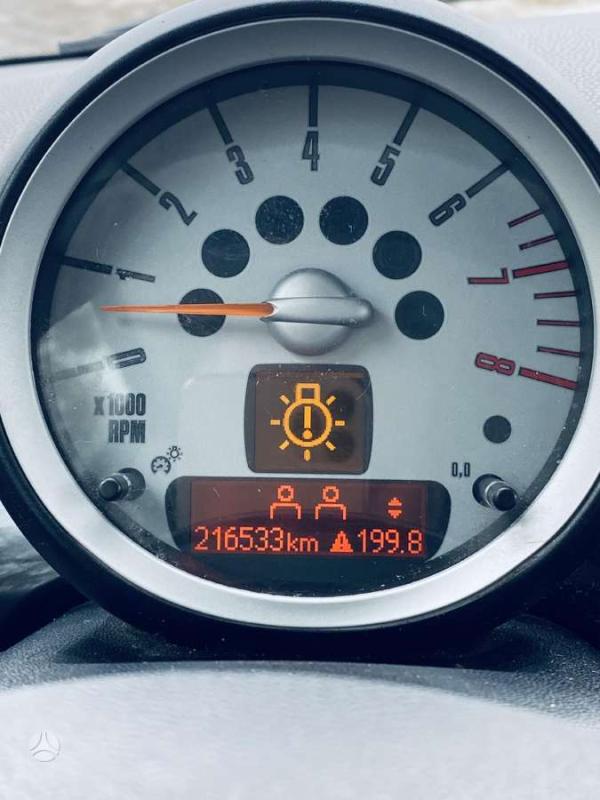 Zils MINI Cooper 2008 Viļņa, ar dzinēja tilpumu 1.60 L un nobraukumu 216 tūkst. km par 1399 €, foto 11 vietnē AUTOMOTO.COM.LV