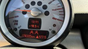 Blue MINI Cooper 2008 in Klaipeda, with an engine capacity of 1.60 L and mileage of 174 thousand km for 4300 €, photo 13 on AUTOMOTO.COM.LV