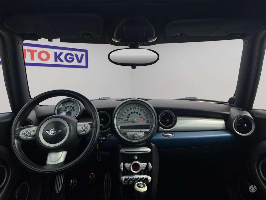 Blue MINI Cooper 2008 in Klaipeda, with an engine capacity of 1.60 L and mileage of 174 thousand km for 4499 €, photo 14 on AUTOMOTO.COM.LV