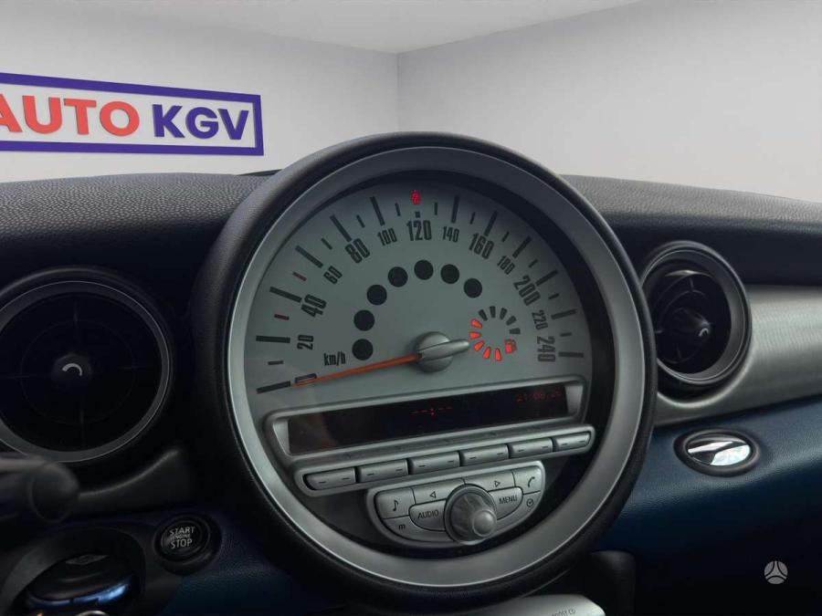 Blue MINI Cooper 2008 in Klaipeda, with an engine capacity of 1.60 L and mileage of 174 thousand km for 4499 €, photo 18 on AUTOMOTO.COM.LV