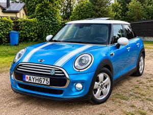 Blue MINI Cooper 2015 in Vilnius, with an engine capacity of 1.50 L and mileage of 199 thousand km for 9490 €, photo  on AUTOMOTO.COM.LV
