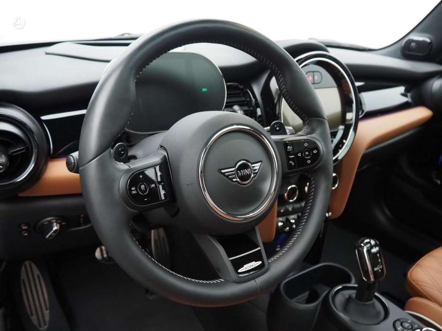 Blue MINI Cooper 2023 in Vilnius, with an engine capacity of 2.00 L and mileage of 11 thousand km for 34900 €, photo 17 on AUTOMOTO.COM.LV
