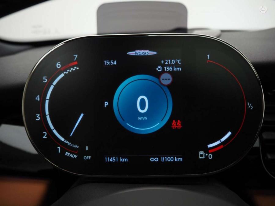 Blue MINI Cooper 2023 in Vilnius, with an engine capacity of 2.00 L and mileage of 11 thousand km for 34900 €, photo 21 on AUTOMOTO.COM.LV
