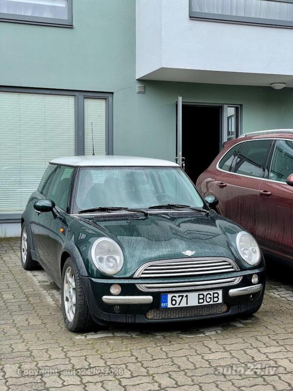 Green MINI Cooper 2001 in Tallinn, with an engine capacity of 1.60 L and mileage of 70 thousand km for 2490 €, photo 2 on AUTOMOTO.COM.LV
